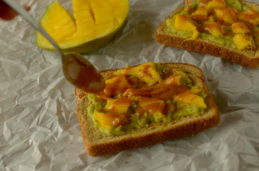 Sriracha Mango Avocado Toast 4 » Easy, Nourishing & Delish Recipes