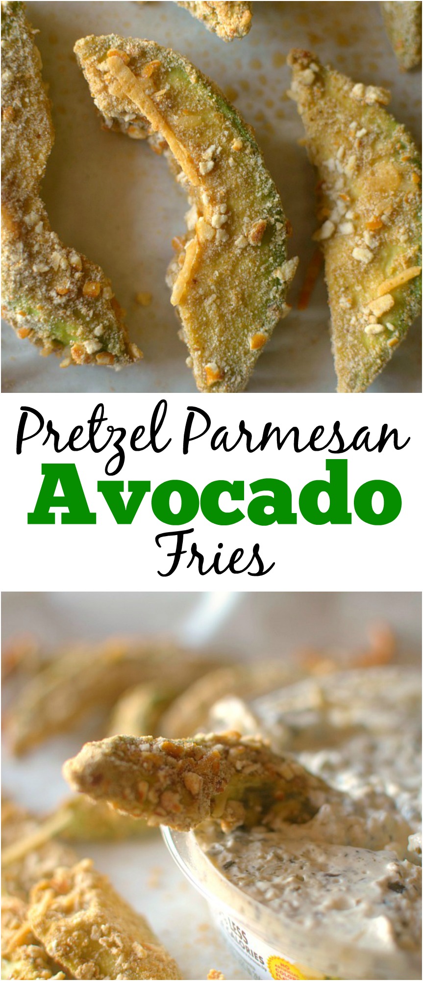 Gluten-free Pretzel Parmesan Crusted EASY Avocado Fries